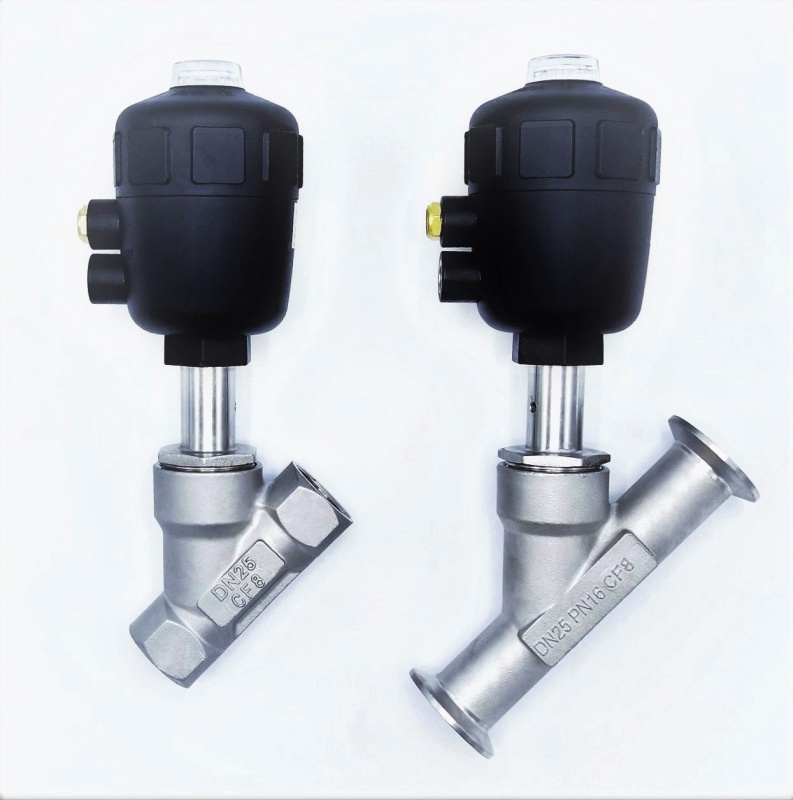 Nerezové ventily se šikmým sedlem, sedlové ventily | IndCom.cz