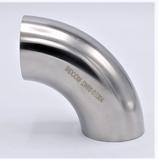 Stainless steel welded elbow 90° | DN50 (52x1,5mm) | IndCom.cz